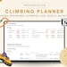 Climbing Progression Planner Notion Template | Rock Climbing ...