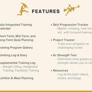 Climbing Progression Planner Notion Template | Rock Climbing ...