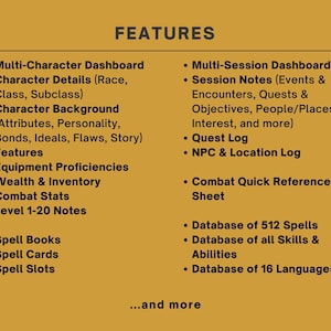 Dnd Character Journal Notion Template | Session Log & Character Sheet W ...