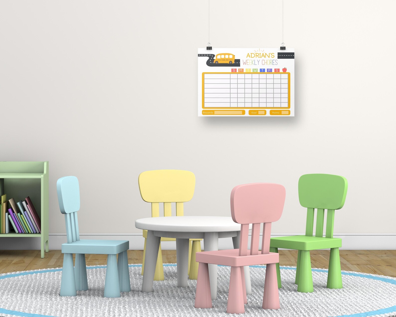 EDITABLE DUO School Chore Chart Printable | Optimistic Cheerful| Kids ...