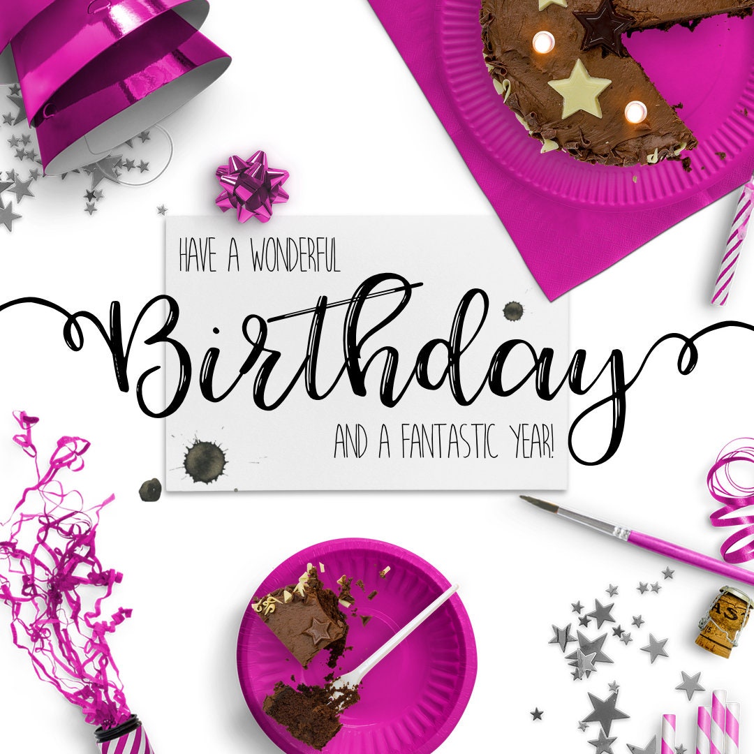 Birthday Ecard Digital Birthday Cards Paperless Birthday Card Instant ...