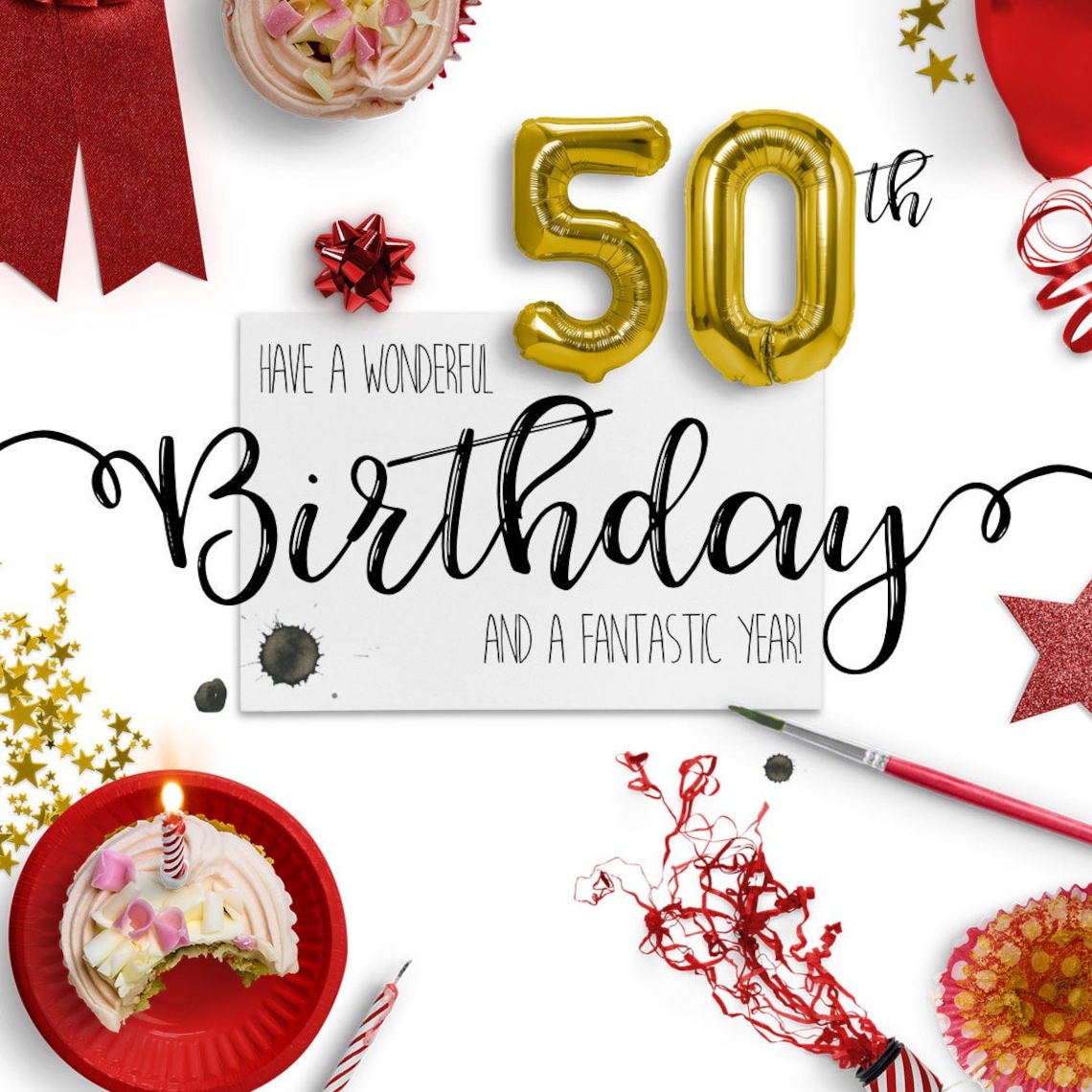 50th Birthday Ecard | Digital Birthday Cards | Paperless Birthday Card ...