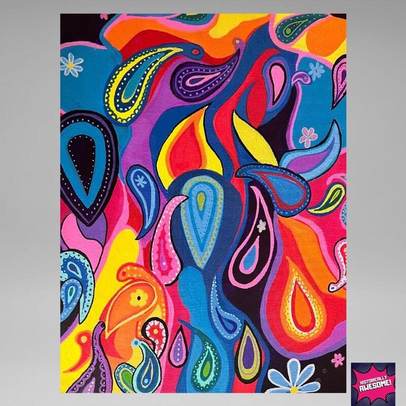 Paisley Artwork - Etsy