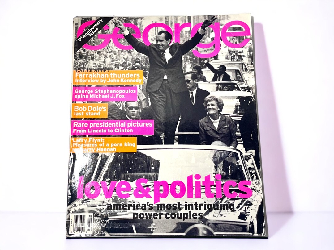 RARE 90s GEORGE Magazine: Celebrity & Politics Collector's Item - Etsy