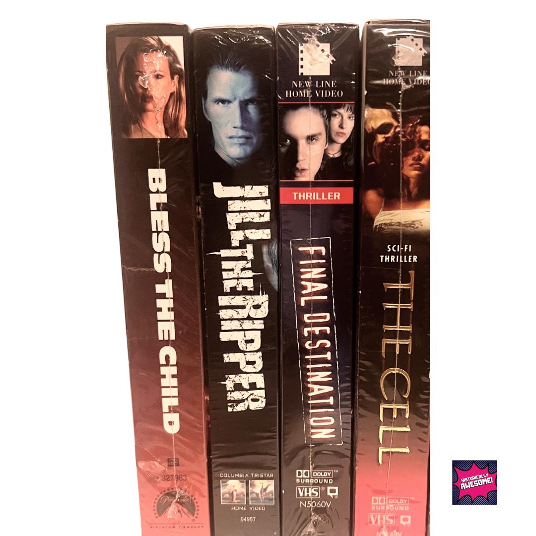 VHS 2000 Thriller - Suspense - Horror Films —jill the Ripper, the Cell, Bless the Child, and ...