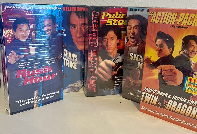 Vintage Jackie Chan VHS Movies: Still Sealed Action-comedy Cassettes - Etsy