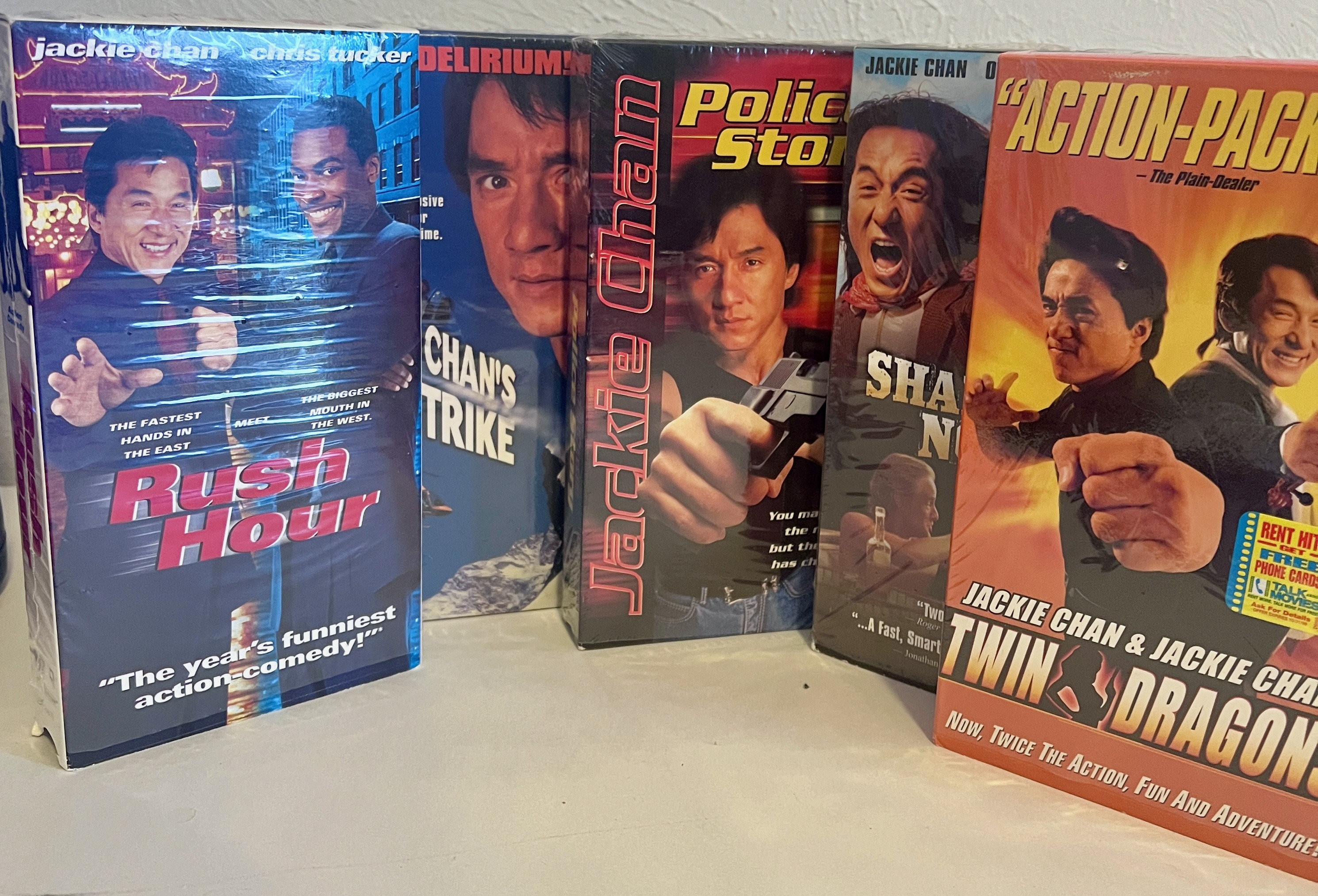 Jackie Chan VHS Video Cassette Movies - in Original Plastic Wrap ...
