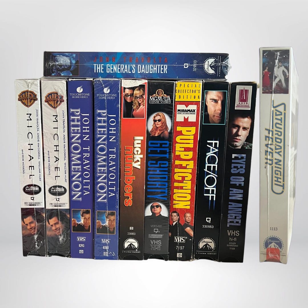 1990s VHS Movies Starring John Travolta and A-list* Hollywood Actors - All in Excellent ...