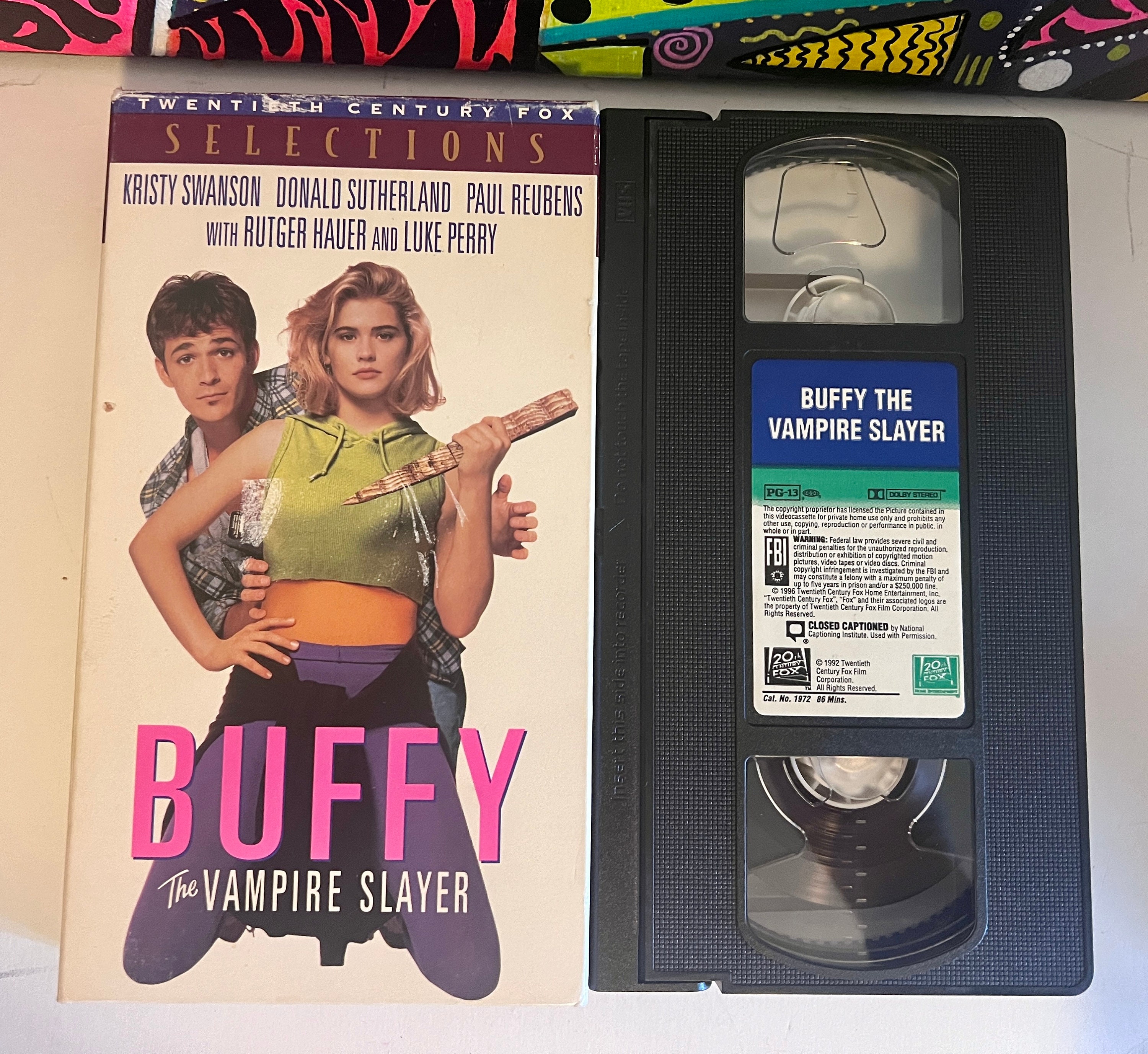 Cult Classic VHS buffy the Vampire Slayer Video Cassette 1992 Donald ...