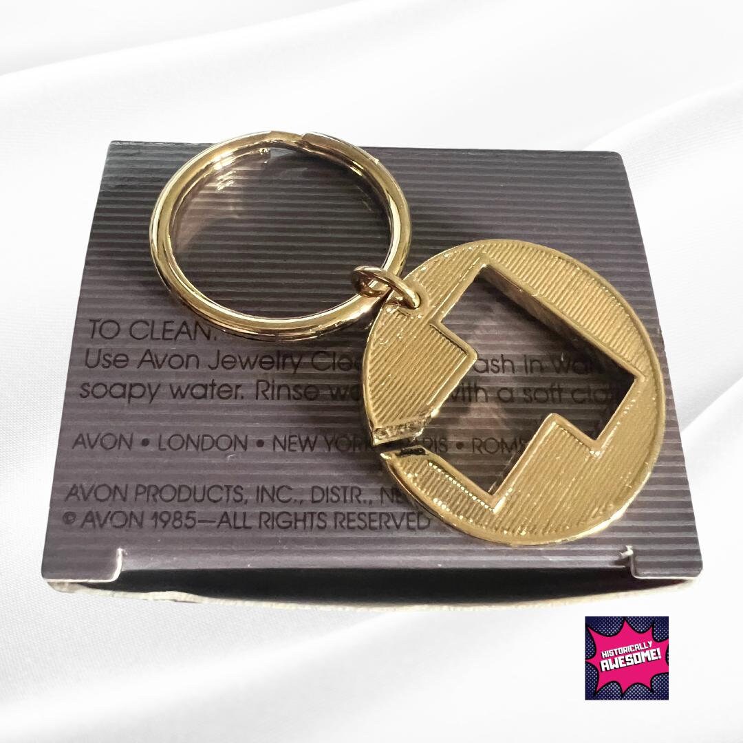 Vintage 1985 Avon Initial Key Ring - Letter "t" - New in Box - Etsy