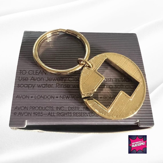 Rare Vintage 1985 "Interlocking Initial Key Ring" by … - Gem
