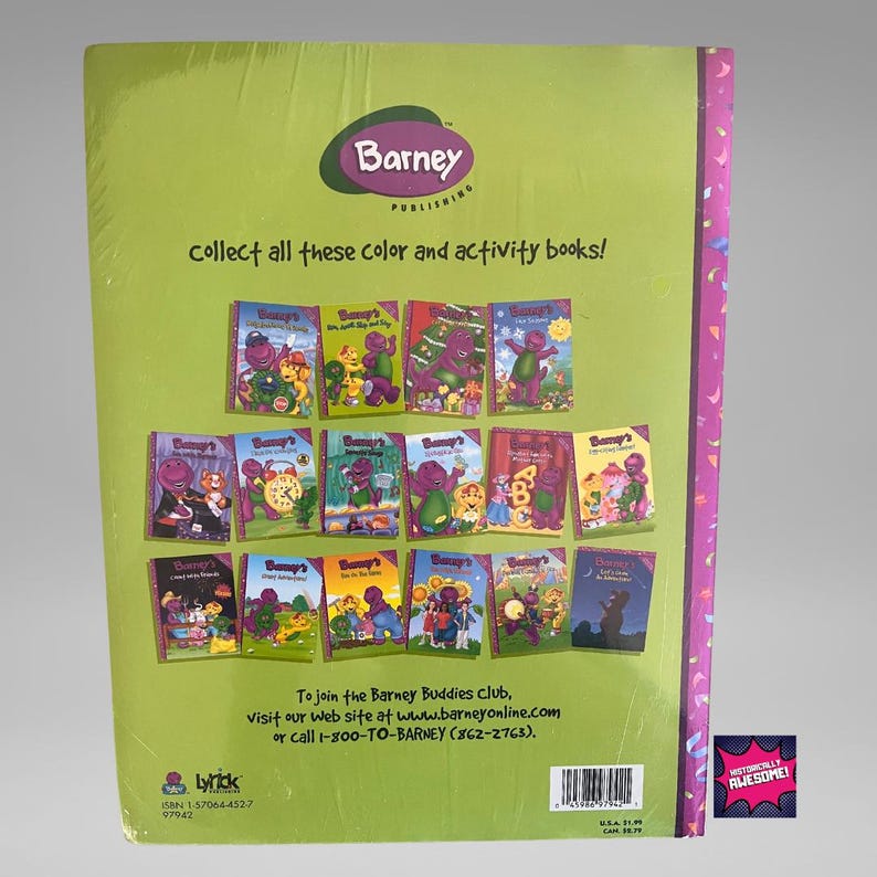 Vintage Barney Book Set: Easter Egg Hunt & Activity Book - Etsy