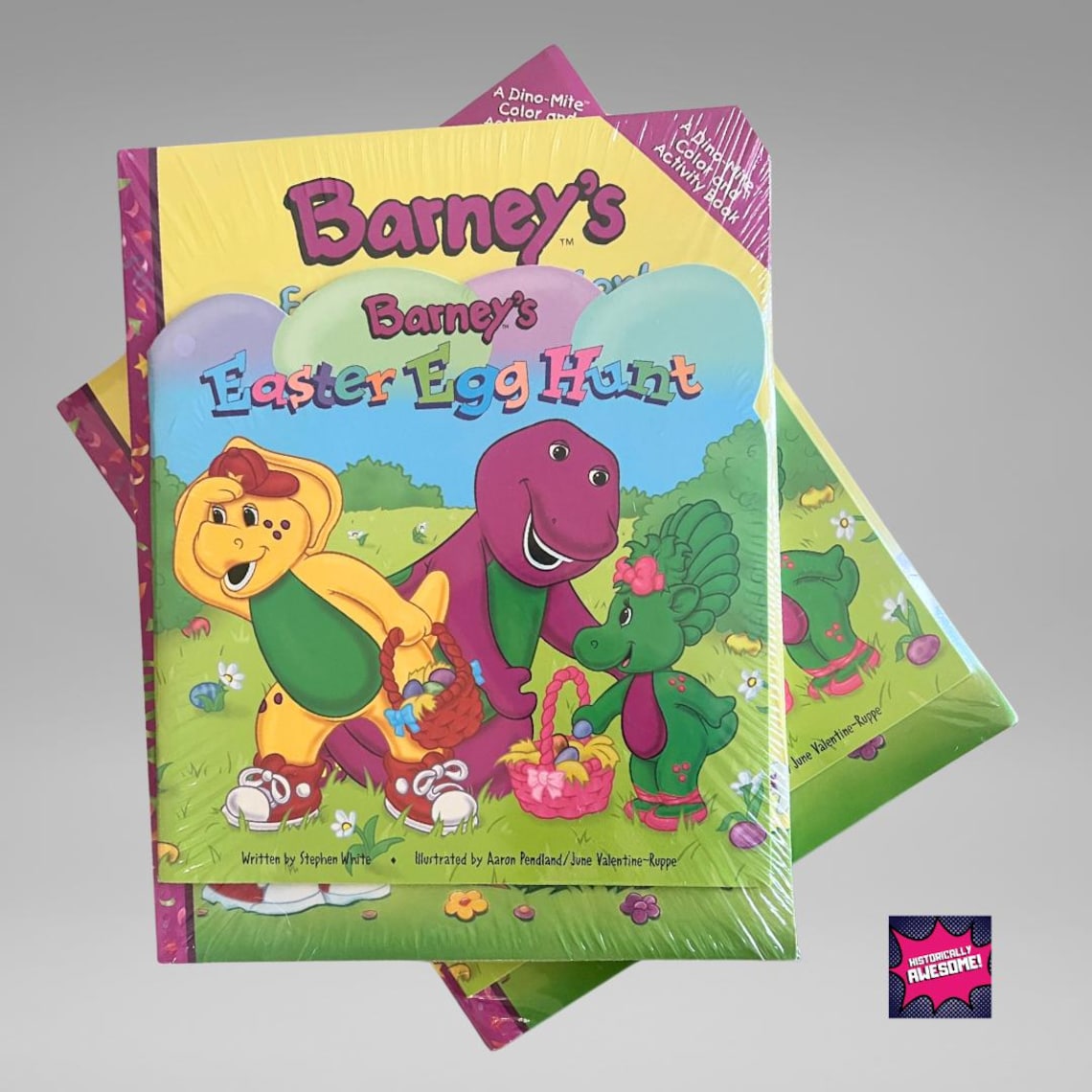 Vintage Barney Book Set: Easter Egg Hunt & Activity Book - Etsy