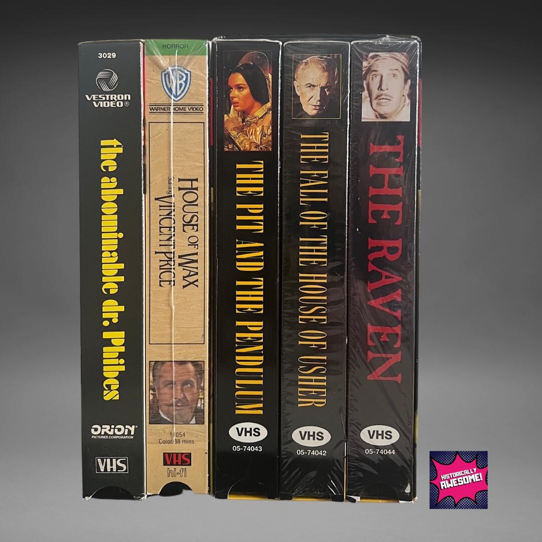 Vintage Vincent Price "the King of Horror" VHS Movies - RARE Cult ...