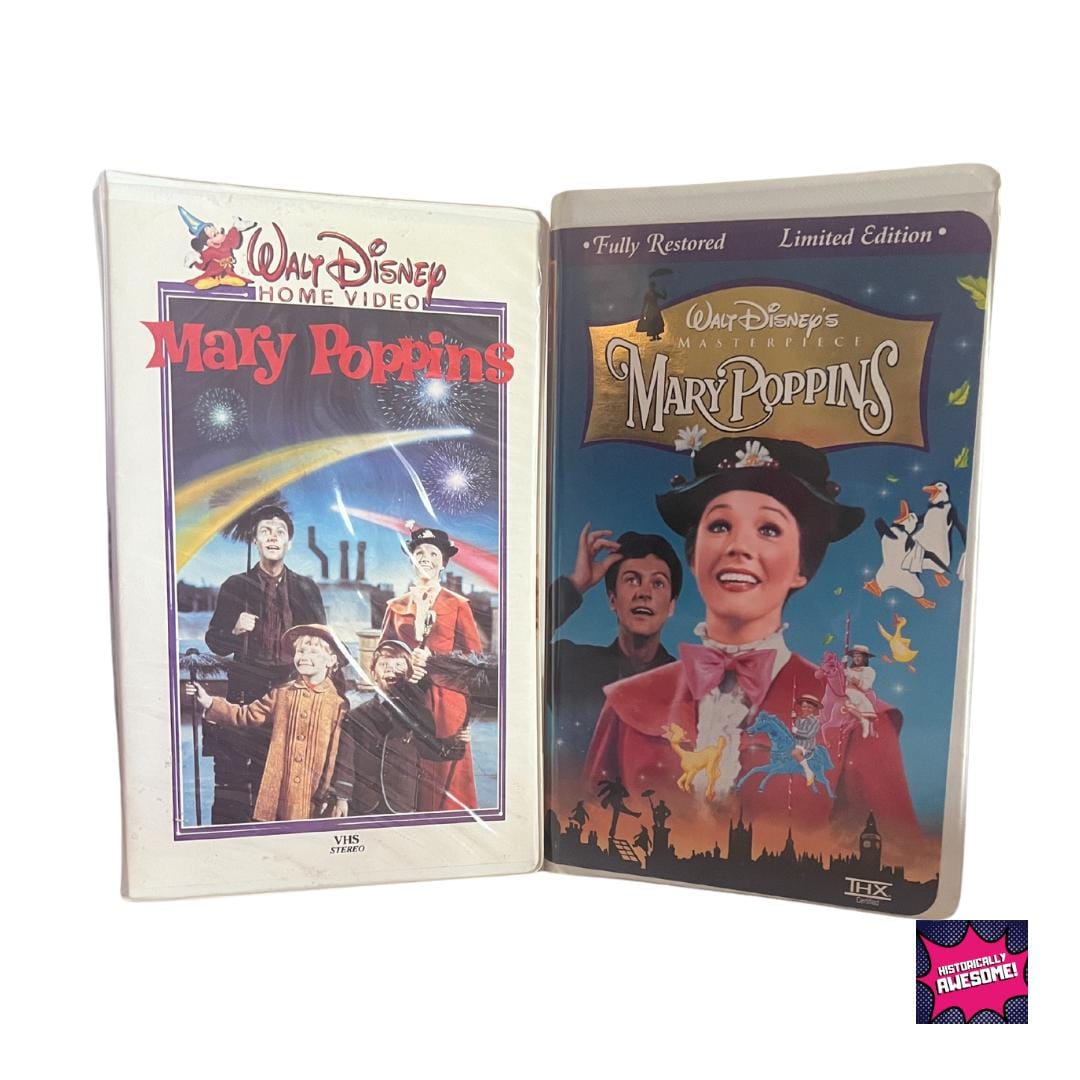 RARE Vintage Mary Poppins VHS - 1986 Edition and 1996 Masterpiece ...