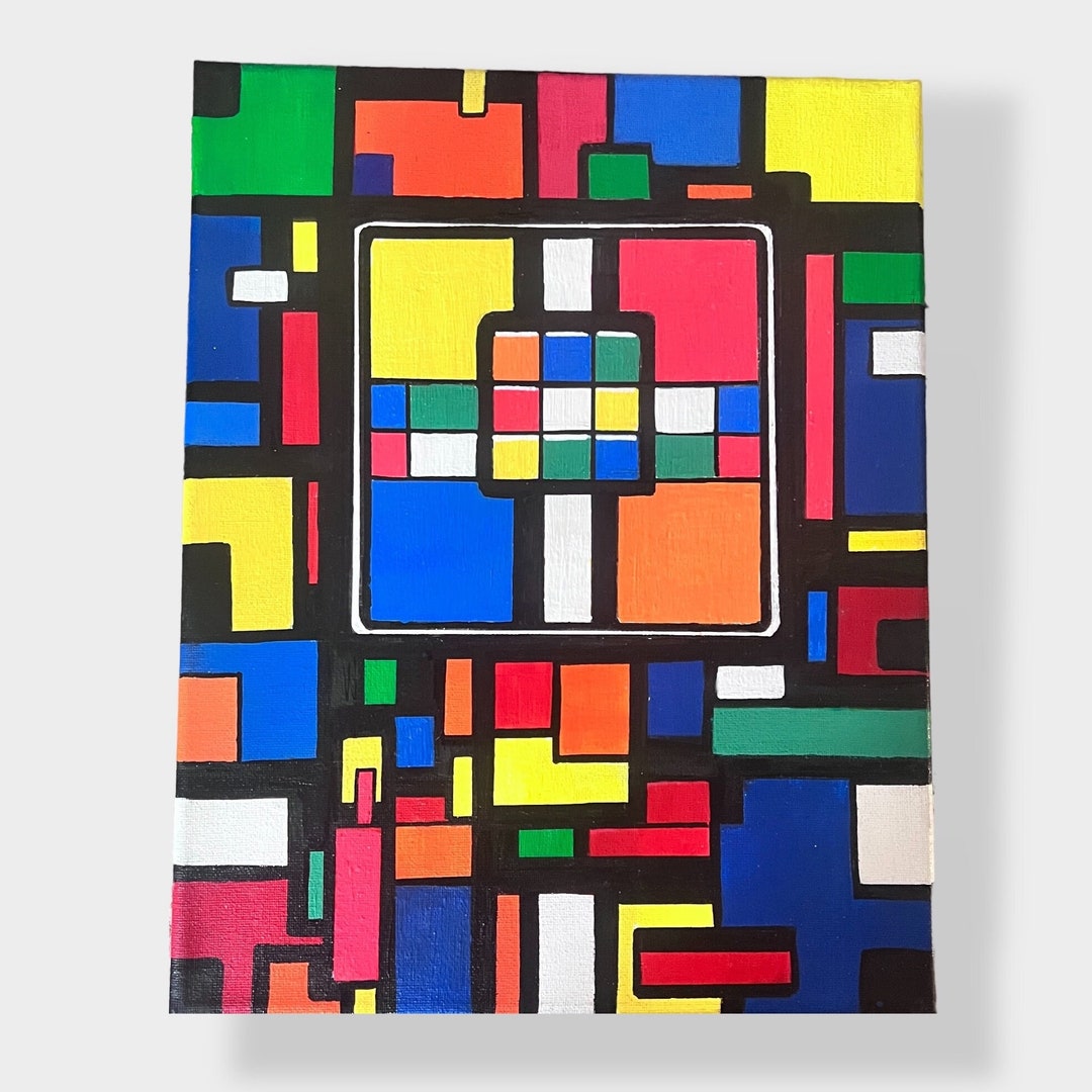 Rubik's Cube Abstract Pop-art Painting by Frankie Cervantesart by ...