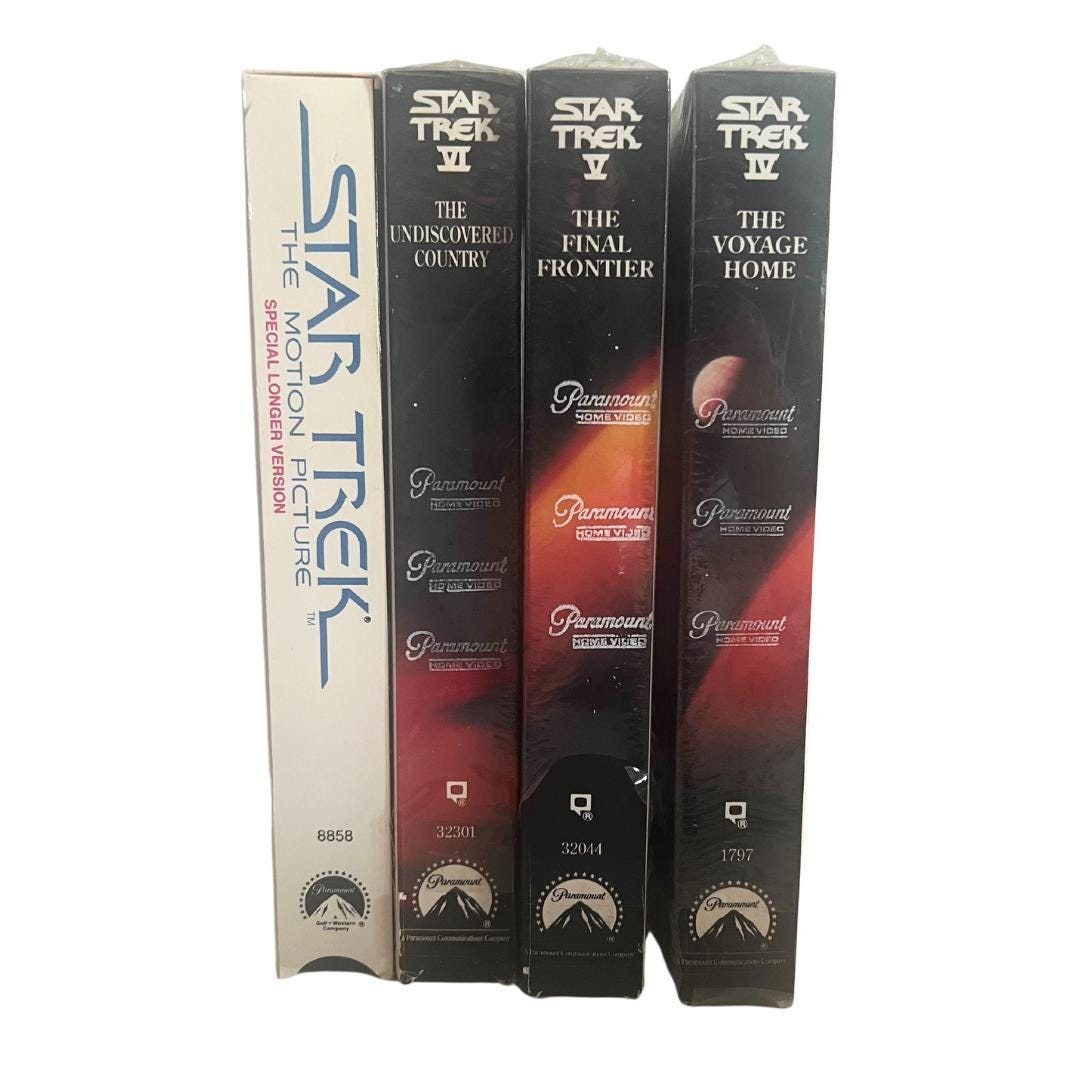 Rare 80s Star Trek VHS Tapes Watermarked Some SEALED - Video Cassettes ...