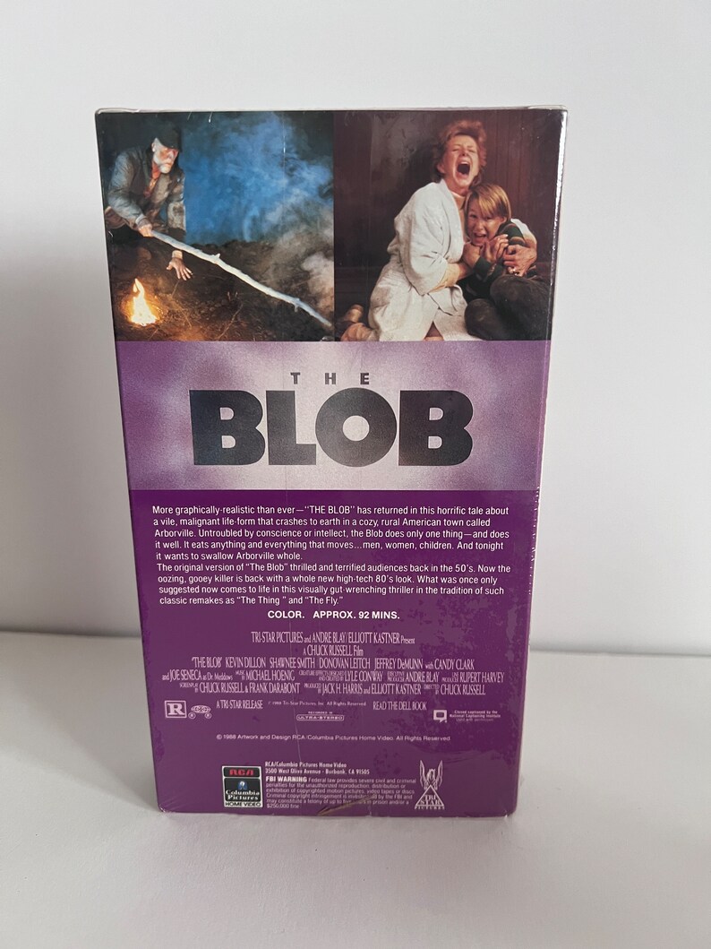 Rare and Collectible the Blob VHS Released in 1998 Watermark - Etsy