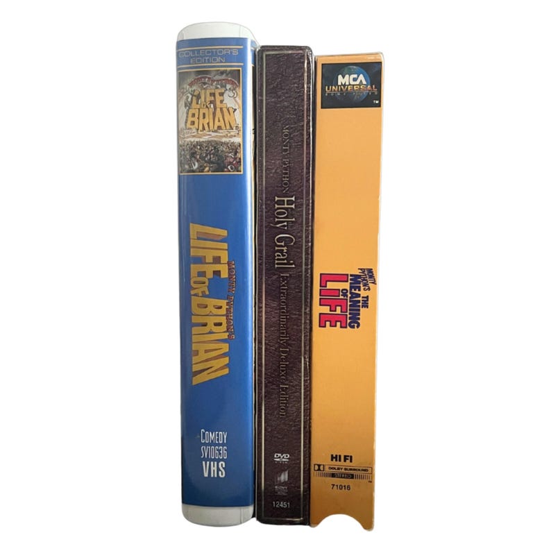 Monty Python Cult Classic Movies on VHS / DVD Collector and Rare ...