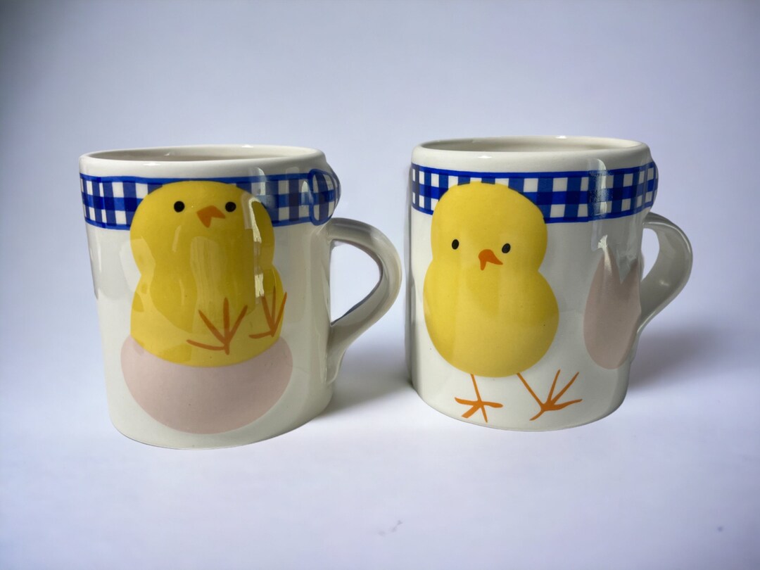 Vintage 1984 Avon Gallery Originals Baby Chick Mugs New in - Etsy