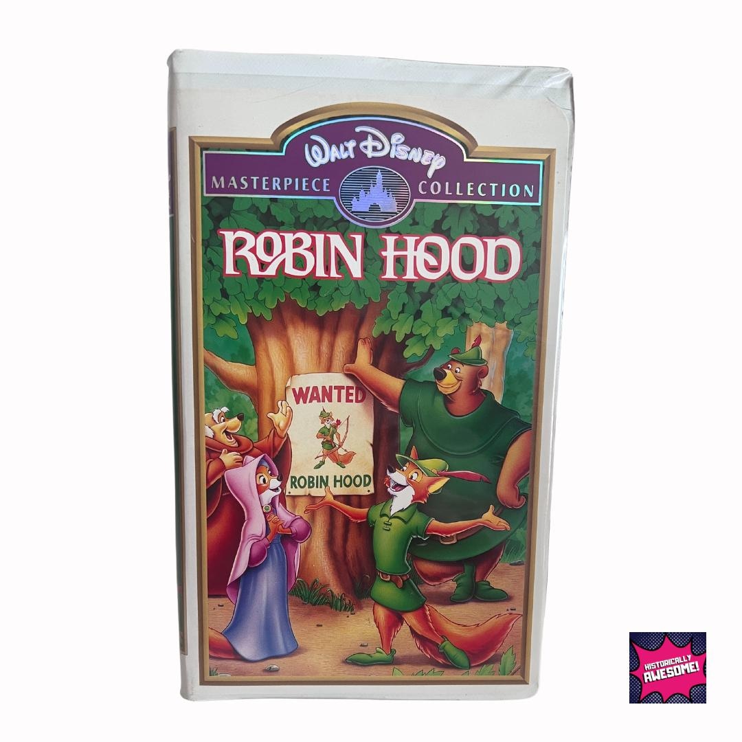 1973 Version Robin Hood VHS Walt Disney Masterpiece Collection ...