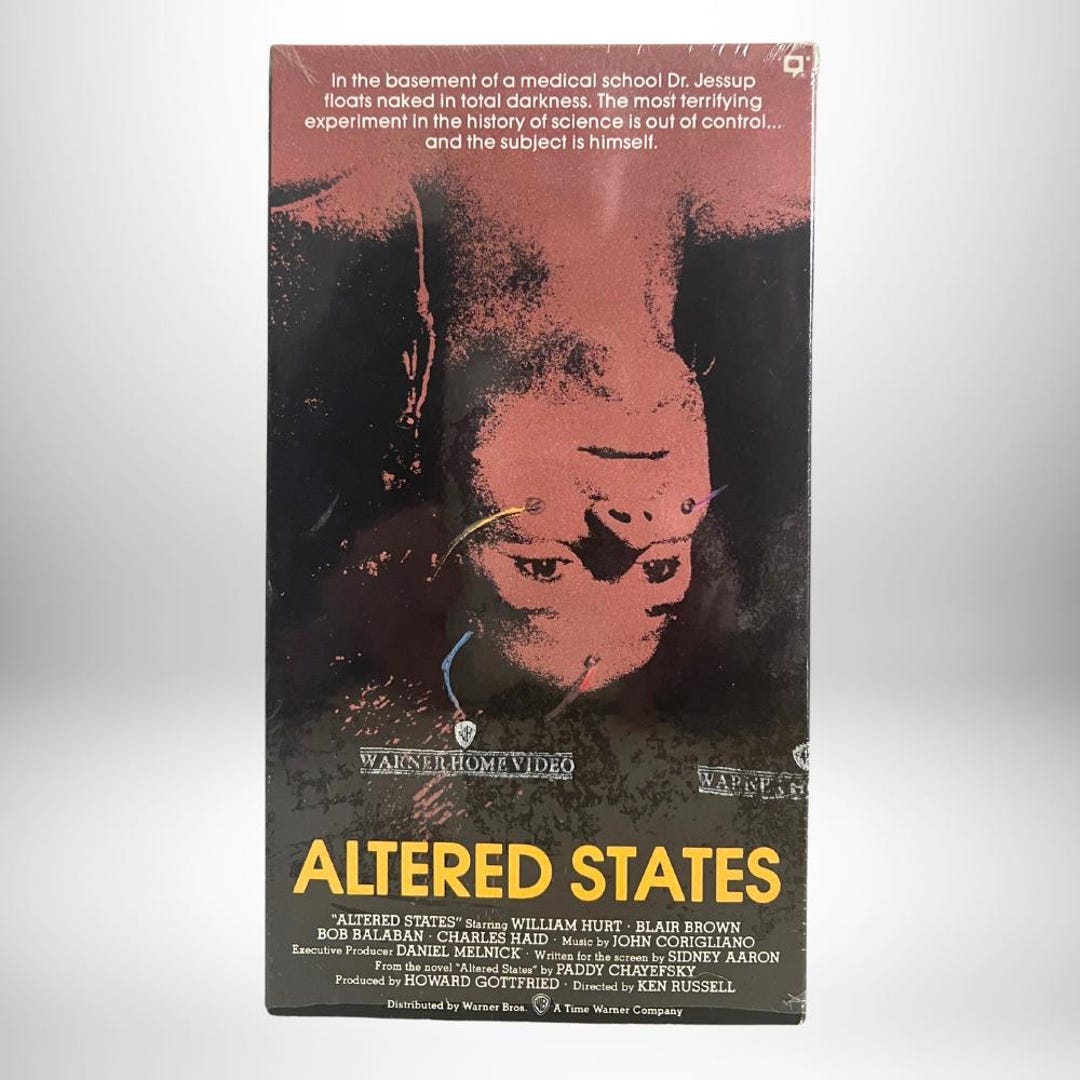 Original 1980 VHS Altered States Cult Classic Sci-fi Horror Film ...