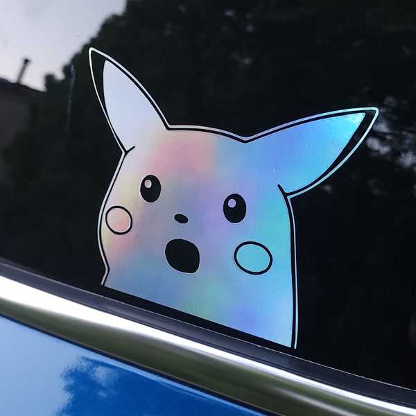 Surprised Pikachu Decal - Etsy