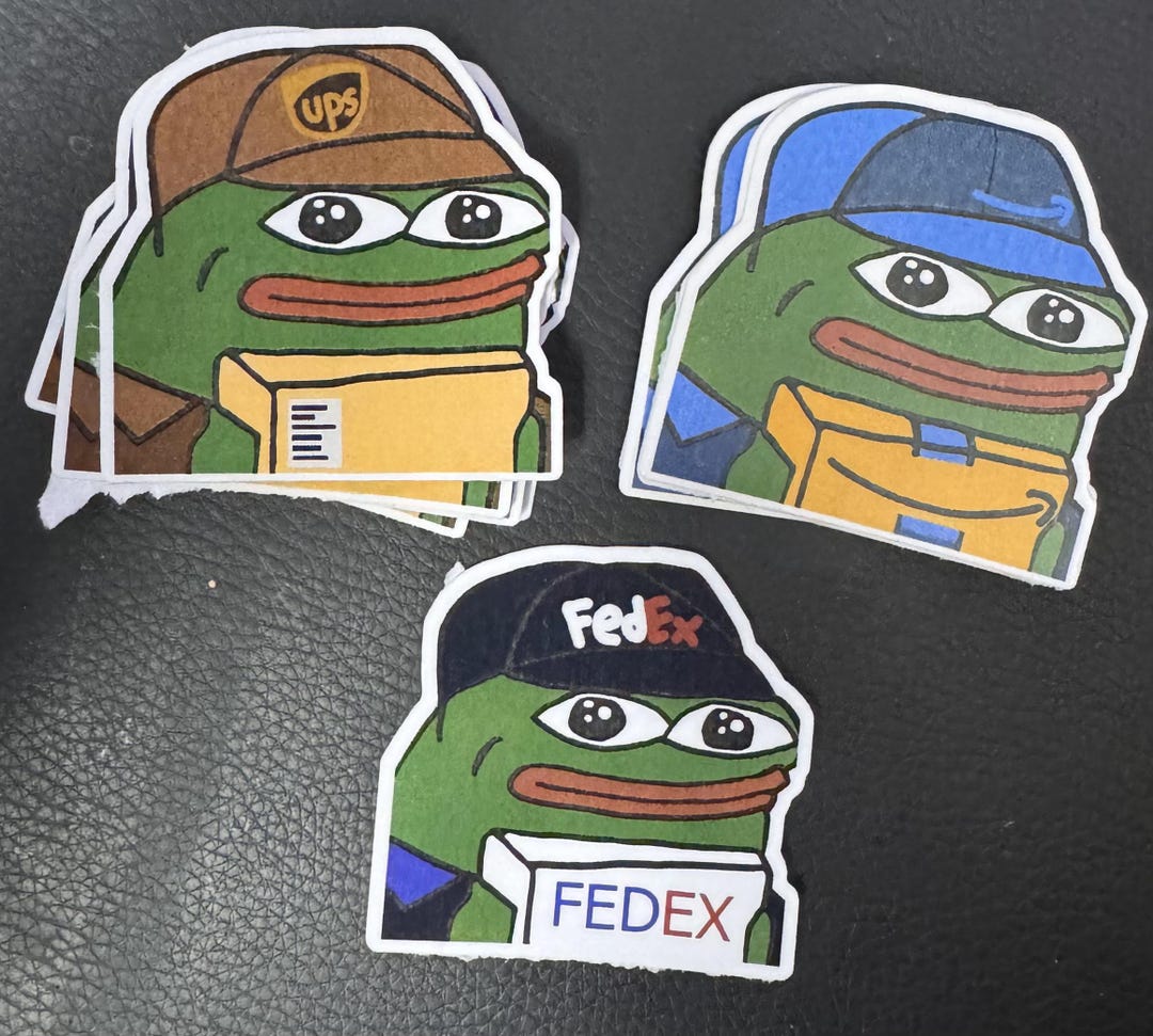 Custom Pepe Fedup Frogs 2x2" Lot of 10 Now Waterproof! - Etsy