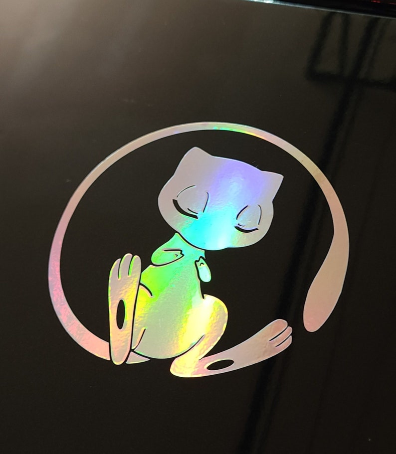 Cute Mew Sleeping Decal - Etsy