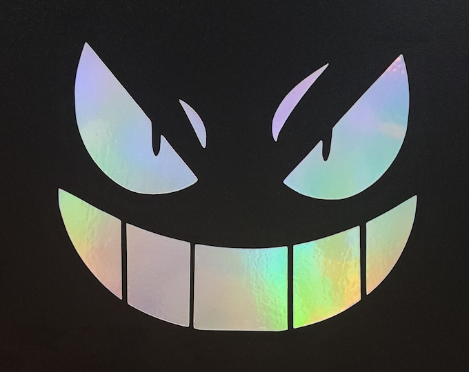 Evil Gengar Face Decal - Etsy