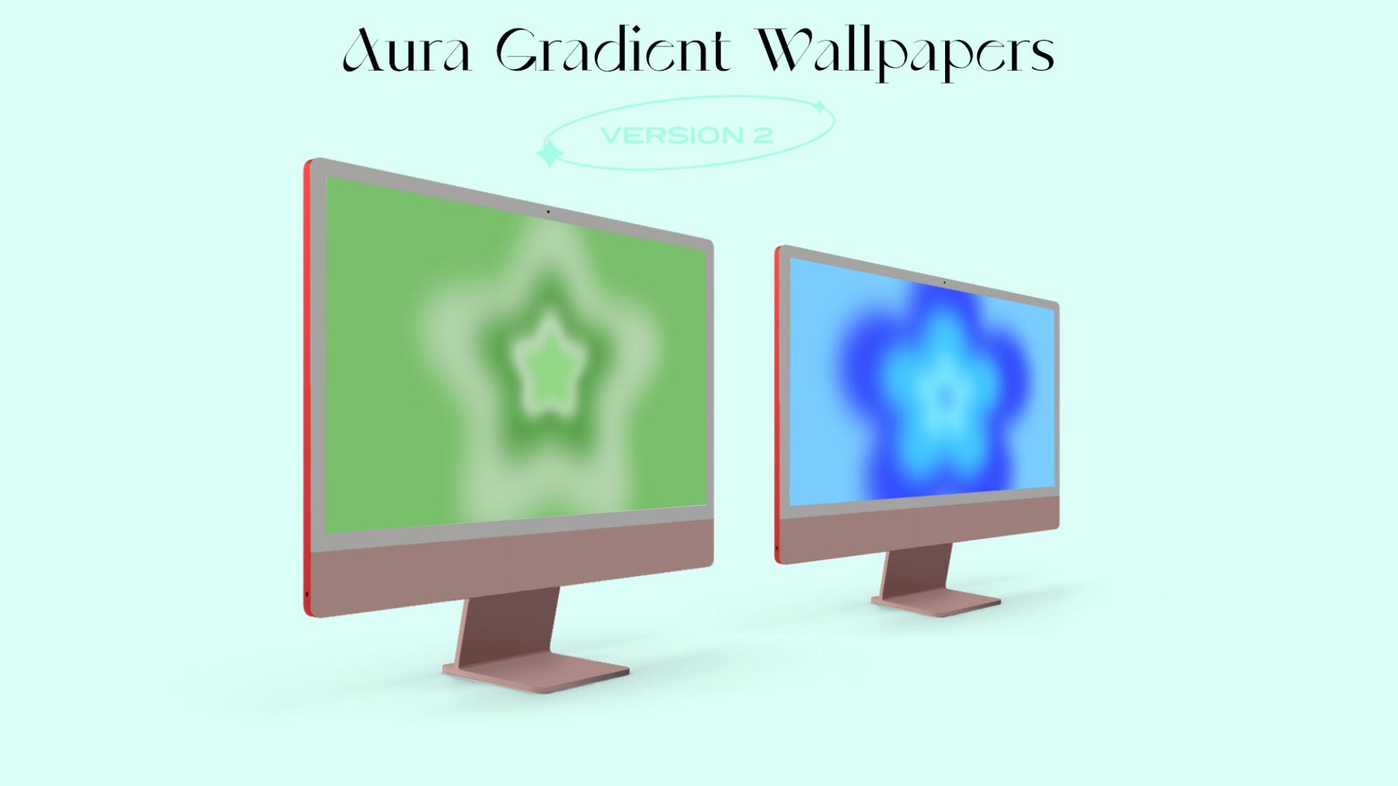 14 Aura Gradient Wallpapers for Desktop and Macos - Edition 2 - Etsy
