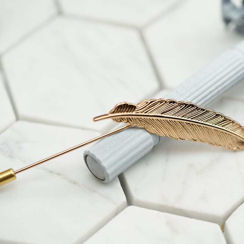 Feather Lapel Pin - Etsy