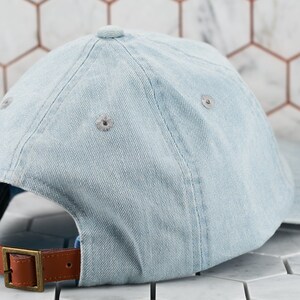 Minimal Denim Baseball Cap Blue Trendy Brooklyn Streetwear | High ...