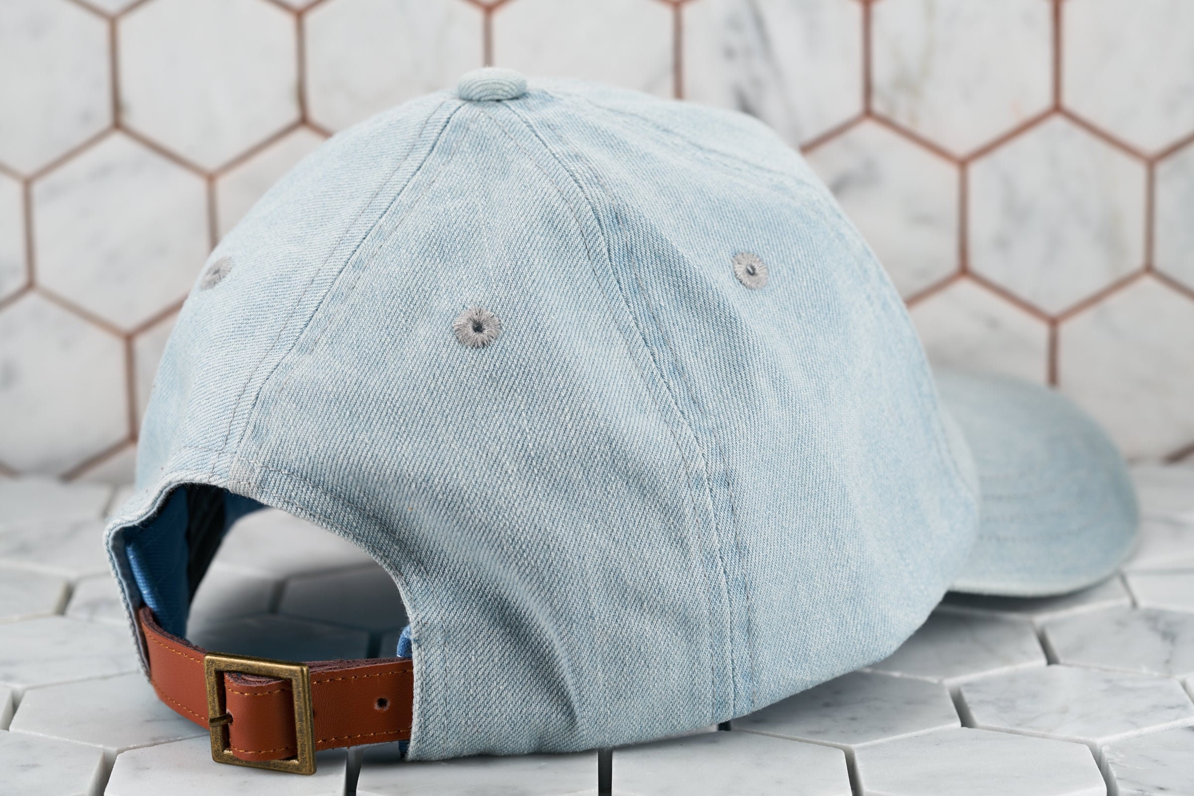 Minimal Denim Baseball Cap Blue Trendy Brooklyn Streetwear | High ...