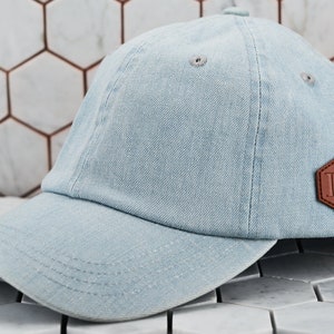 Minimal Denim Baseball Cap Blue Trendy Brooklyn Streetwear | High ...