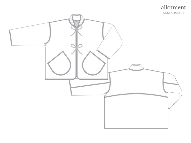 Agnes Jacket | Quilted / Unlined / Bound Seams | Relaxed, Oversized ...