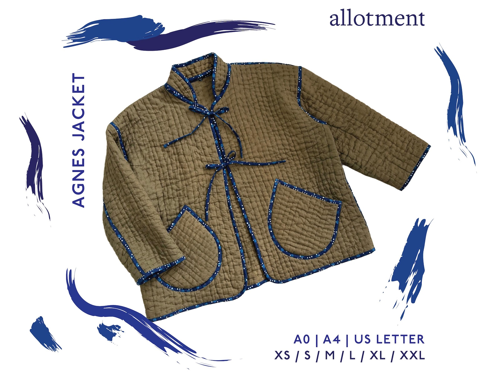 Agnes Jacket | Quilted / Unlined / Bound Seams | Relaxed, Oversized ...