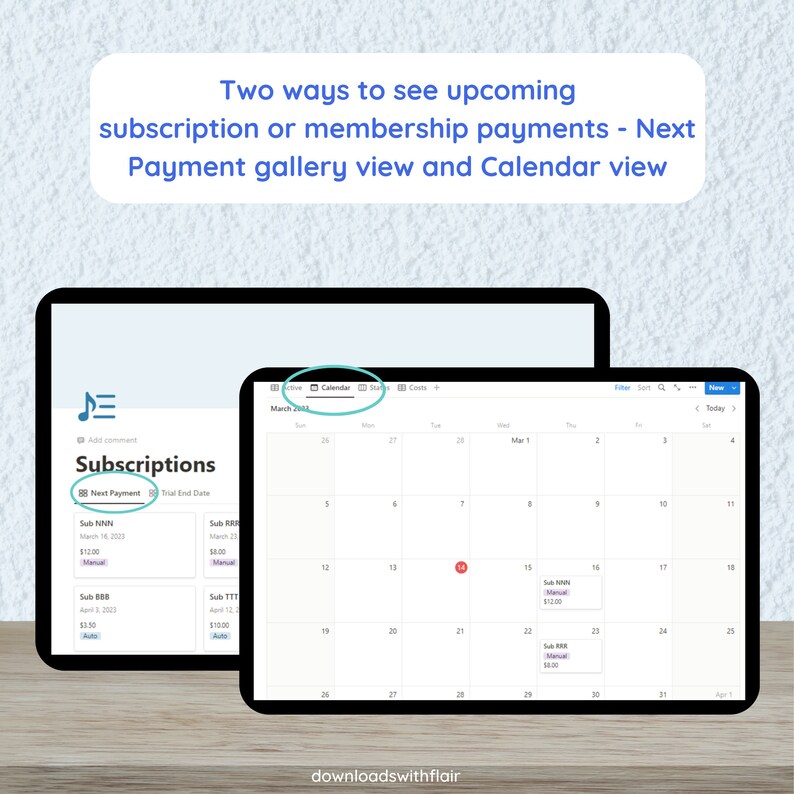 Notion Subscription Tracker Template to Review Regular Expenses. Audit ...
