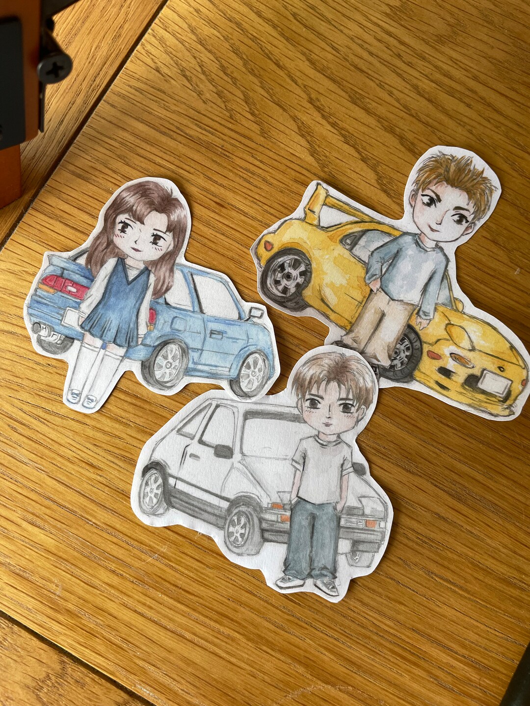 Initial D JDM Vinyl Anime Car Stickers Pack of 3 - Etsy