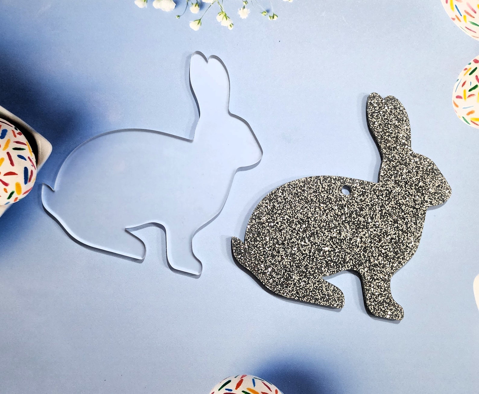 Acrylic Bunny Rabbit Ornament | Acrylic Blank | Blank Supplies | Craft ...