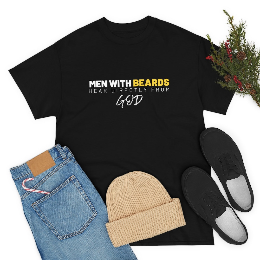 Men With Beards T-shirt, Funny Beard Shirt, Beard Gift, Hipster ...