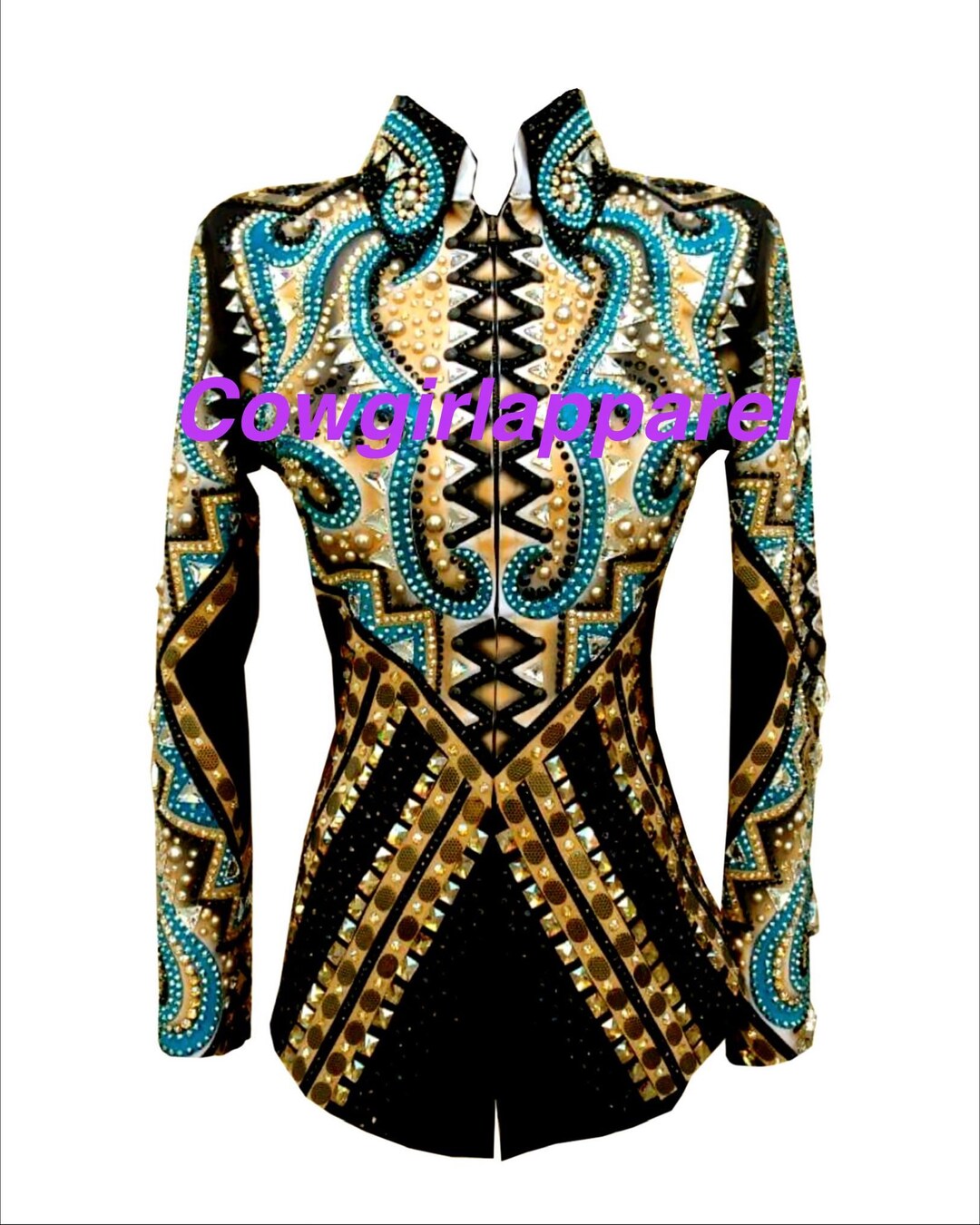 Custom Western Show Jacket Suede Leather Swarovski Glass Stone ...