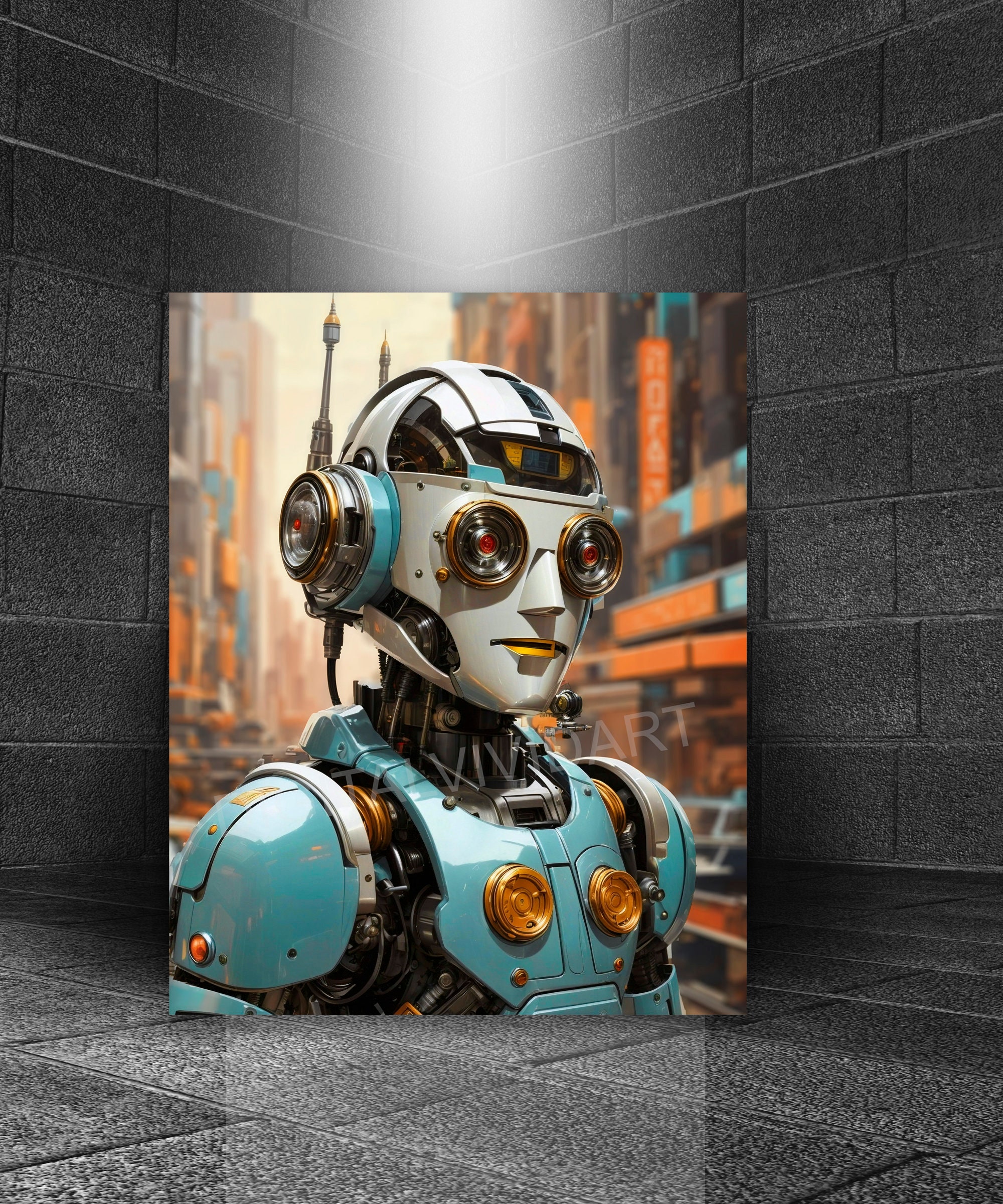 Futuristic Robot Digital Art | Robot Print Poster | Robot Wall Art ...