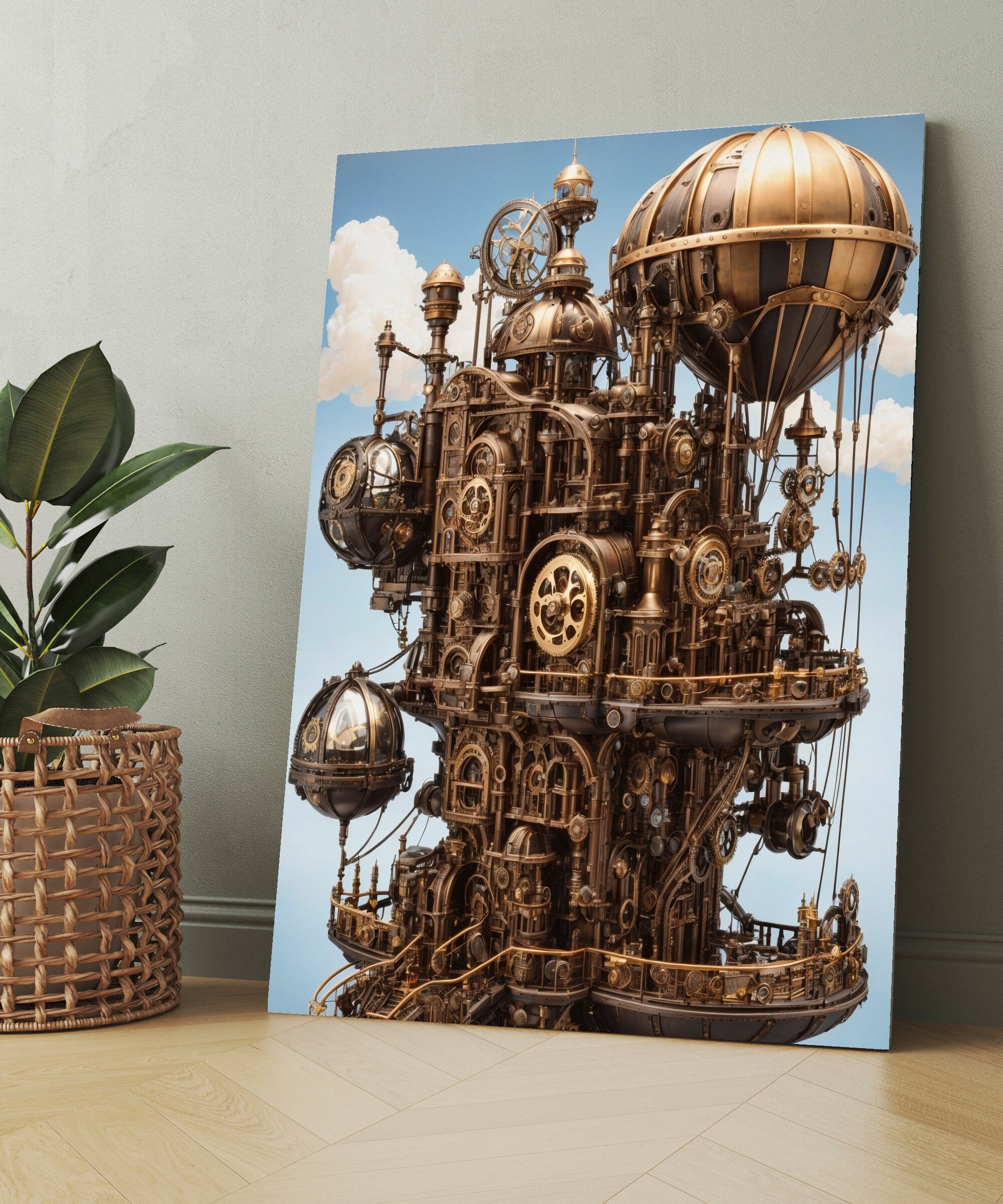 Steampunk City | Digital Art Prints | Steampunk Wall Art Poster ...