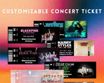 Pop Concert Ticket - Etsy