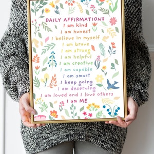 Positive Affirmations | Happy Kids Calming Corner | Digital Download ...