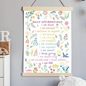 Positive Affirmations | Happy Kids Calming Corner | Digital Download ...