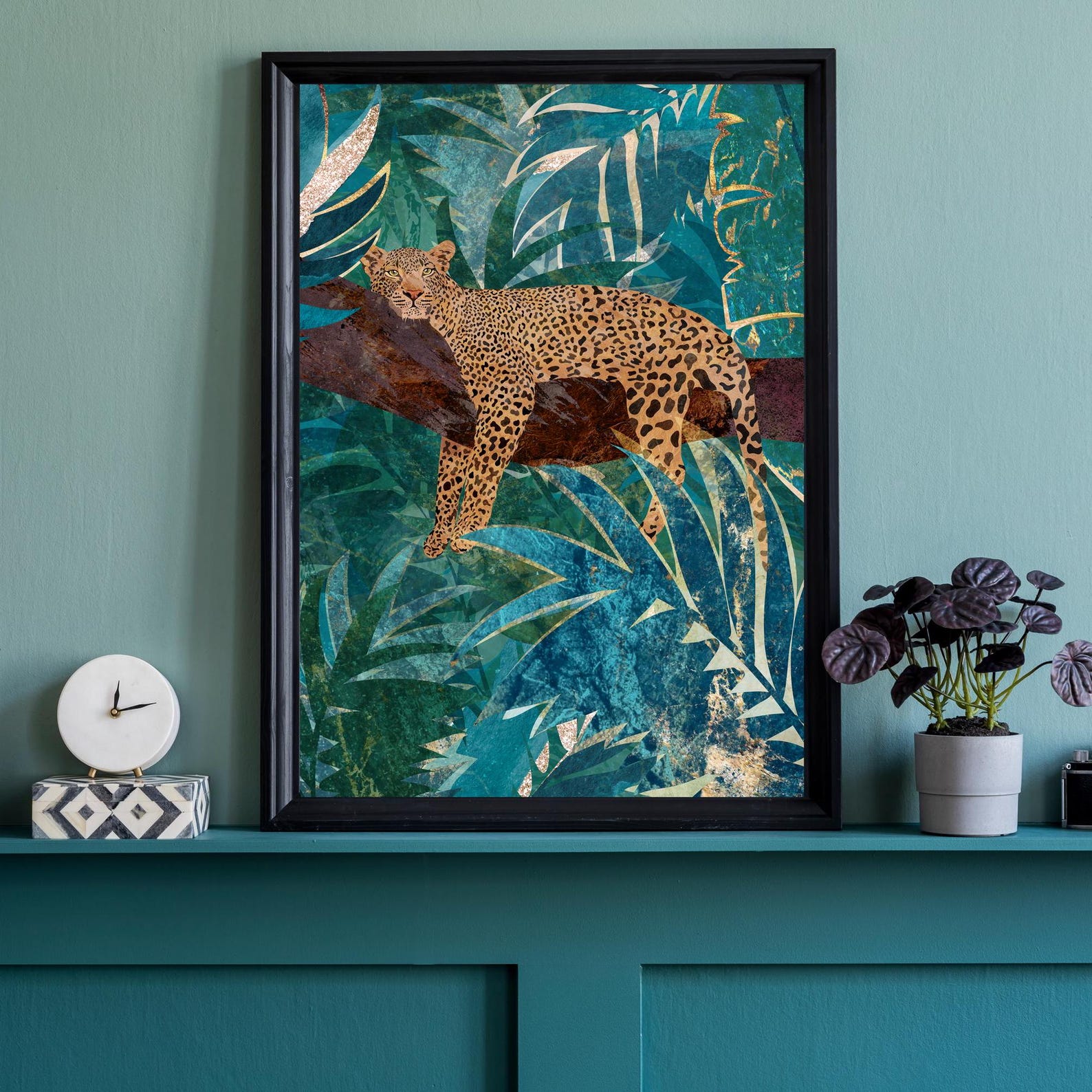 Set of Three Prints Jungle Tropical Big Cats | Digital Download Art ...