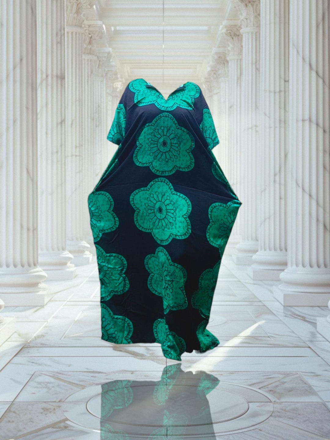 Extra Long Breastfeeding Swahili Dera Dress With Zipper | Dirac Somali ...