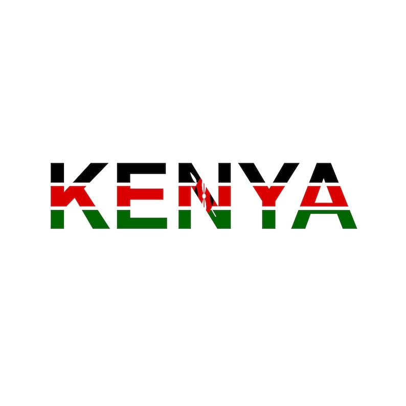 Kenya Flag SVG, PNG Bundle | Layered Kenyan Flag SVG for Cricut ...
